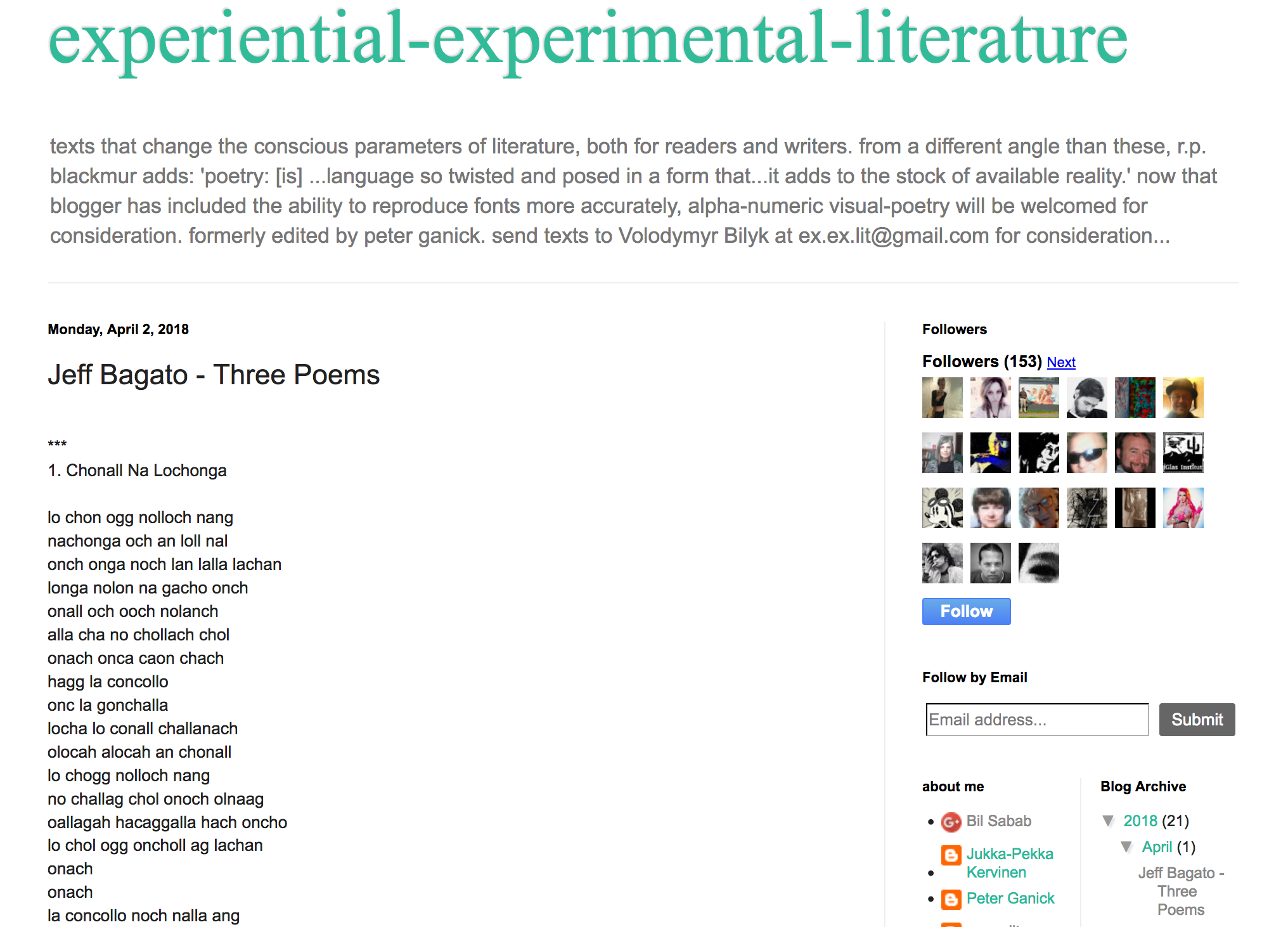 3 Gonch poems published in Ex Ex Lit | jeff bagato