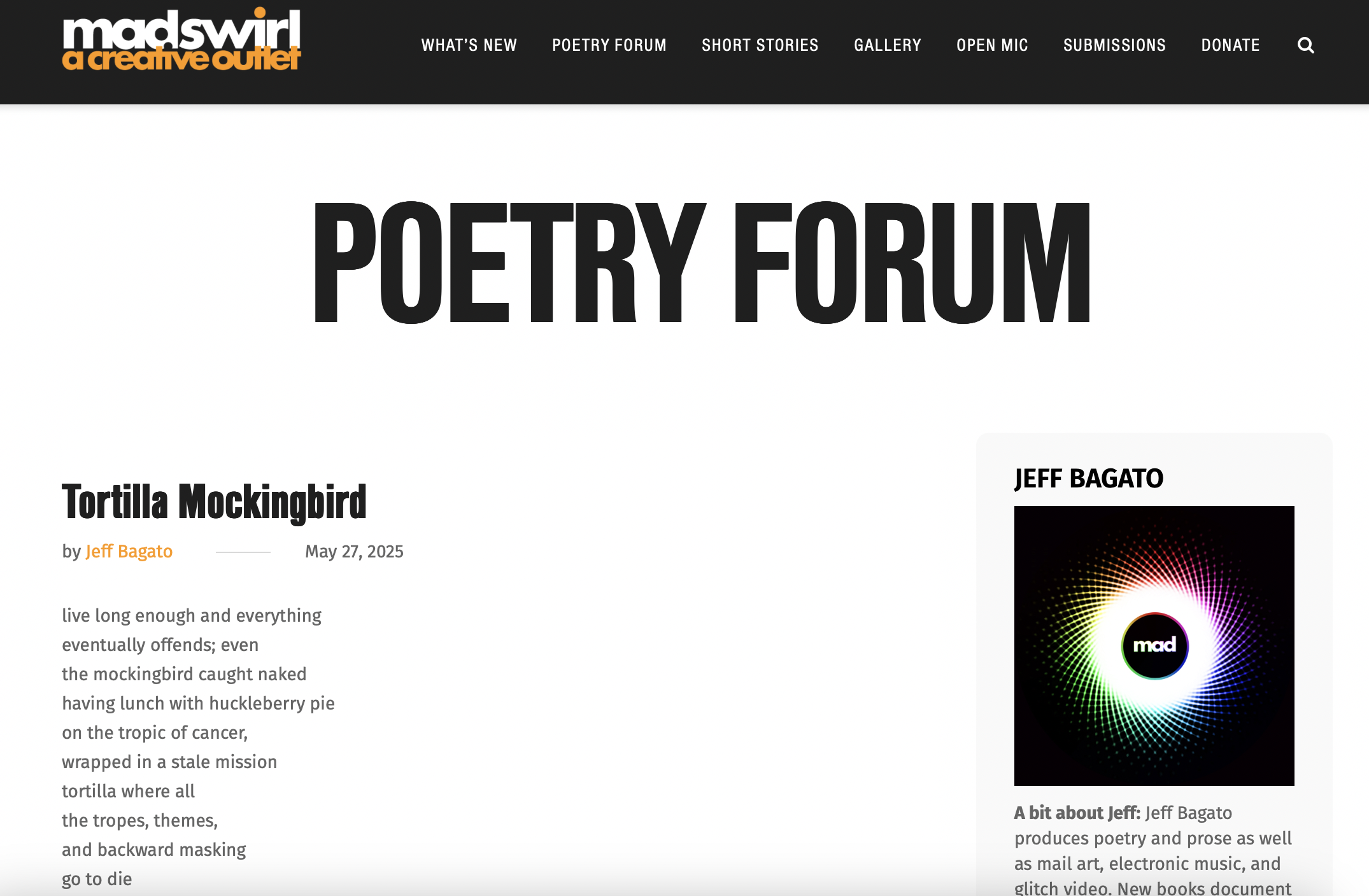 Poem published in Mad Swirl | jeff bagato