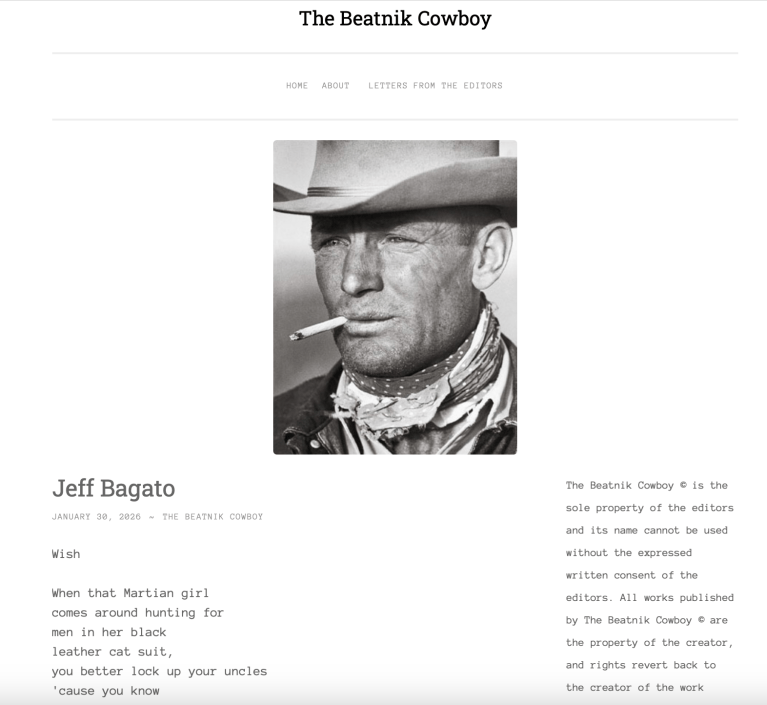 Poem published in Beatnik Cowboy | jeff bagato